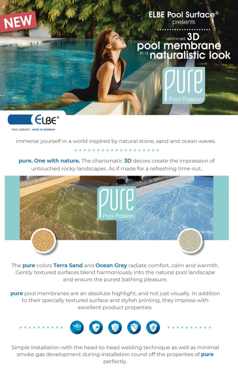 New pool Membrane PURE pool passion - Polypan